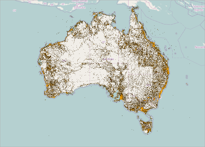 Configuring Geographic High-Density Scatter Series (igMap) - Ignite UI™ Help