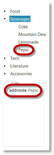 Retrieving the Transaction Log of Added and Removed Nodes (igTree) - Ignite UI™ Help